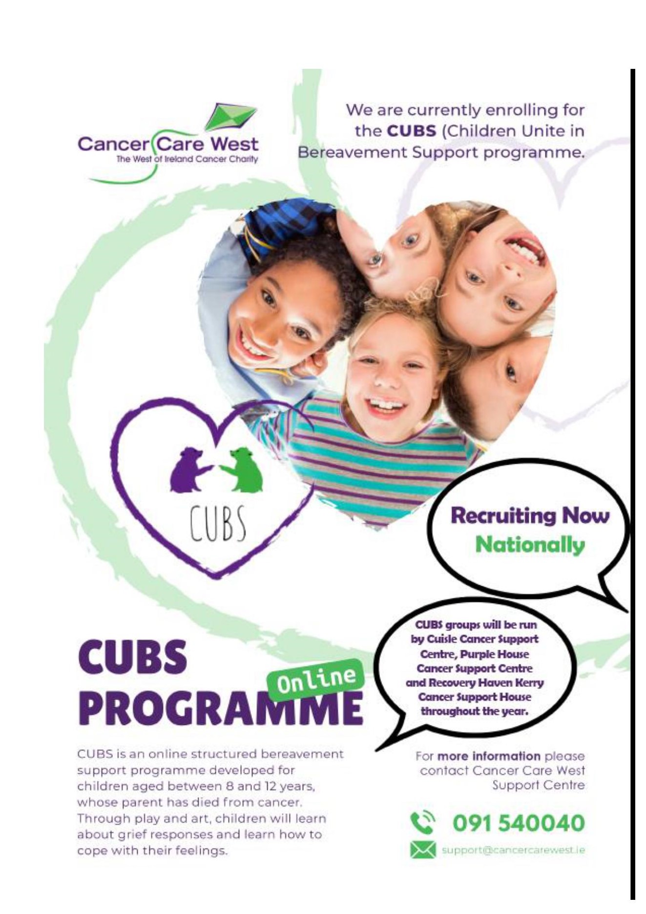 Online "CUBS" Programme - Hope Cancer Support Centre